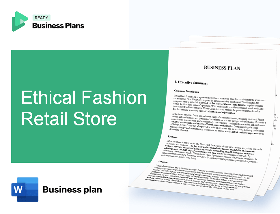Ethical Fashion Retail Store Business Plan – SampleBusinessPlanTemplate.com