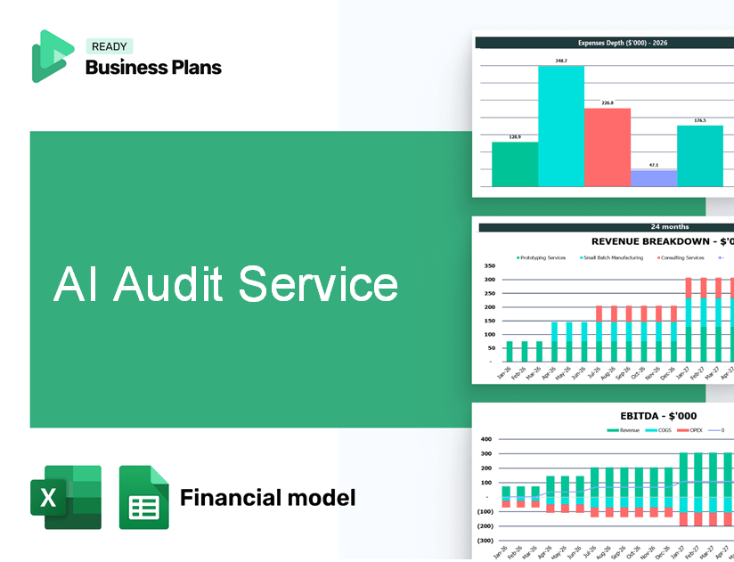 AI Audit Service Financial Model – ReadyBizPlans.com