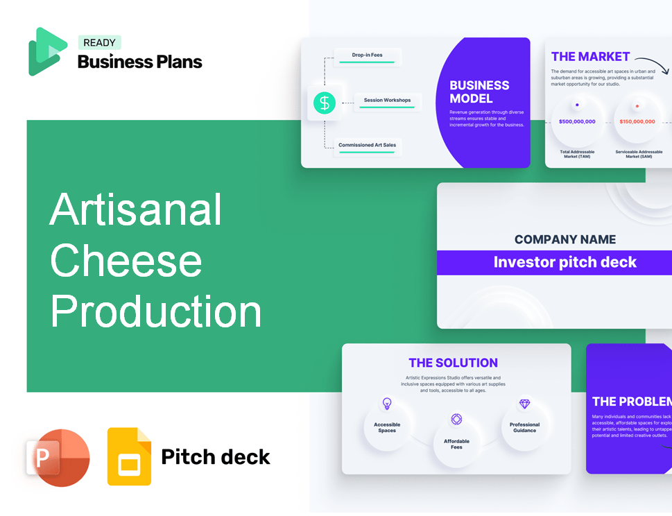Artisanal Cheese Production Pitch Deck – SampleBusinessPlanTemplate.com