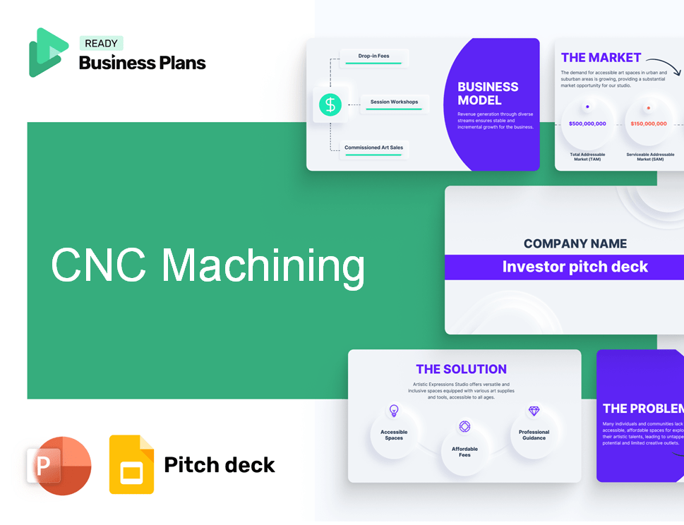 CNC Machining Pitch Deck – SampleBusinessPlanTemplate.com