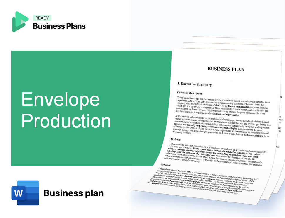 Envelope Production Business Plan – SampleBusinessPlanTemplate.com