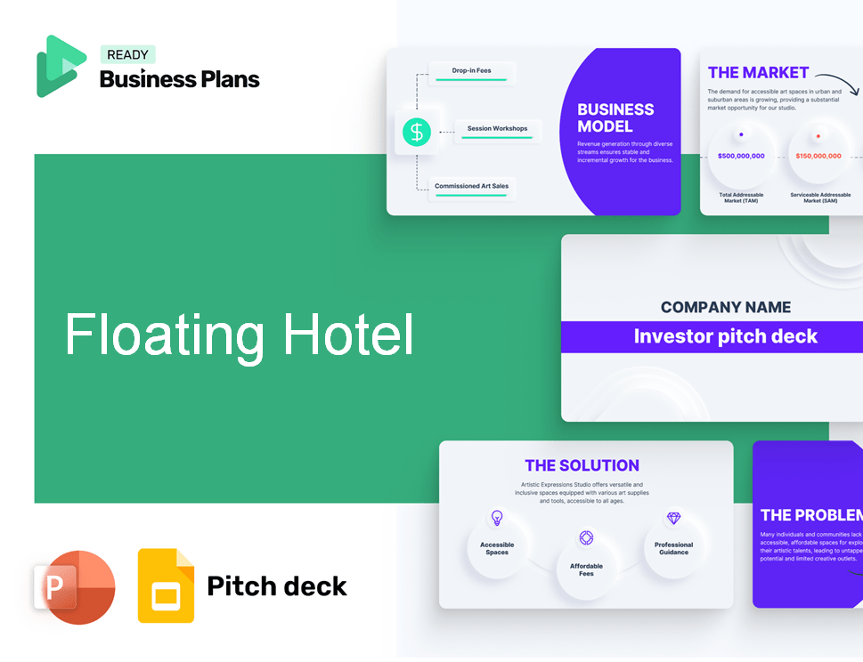 Floating Hotel Pitch Deck – SampleBusinessPlanTemplate.com