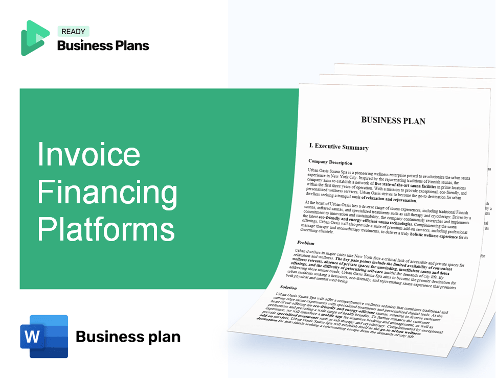 Invoice Financing Platforms Business Plan – SampleBusinessPlanTemplate.com