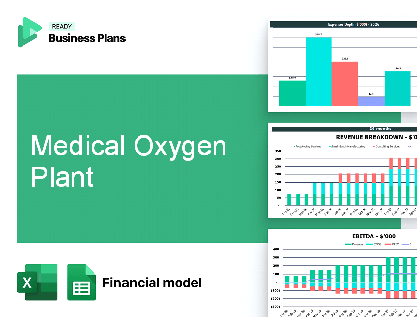 Medical Oxygen Plant Financial Model – ReadyBizPlans.com