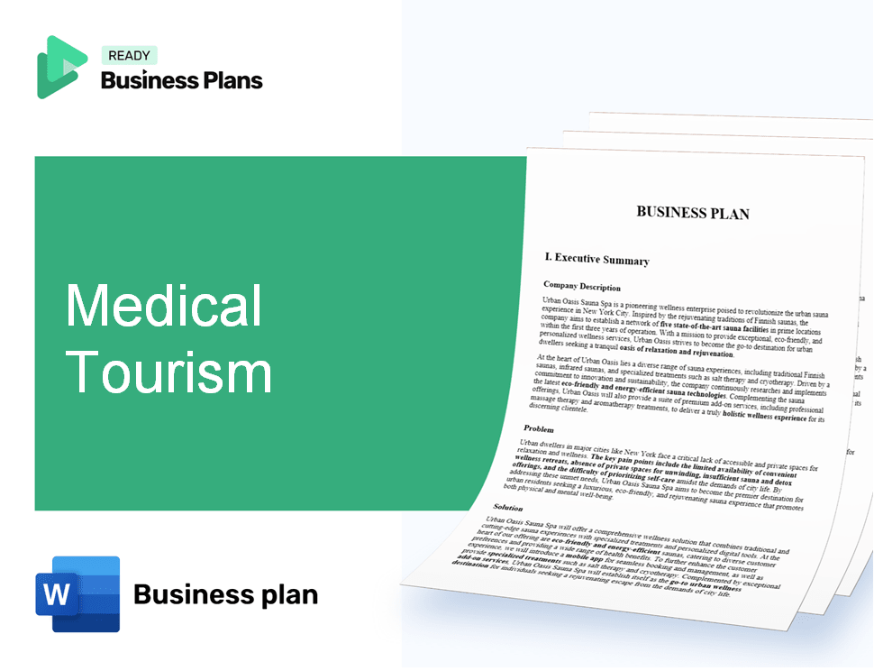 Medical Tourism Business Plan – SampleBusinessPlanTemplate.com