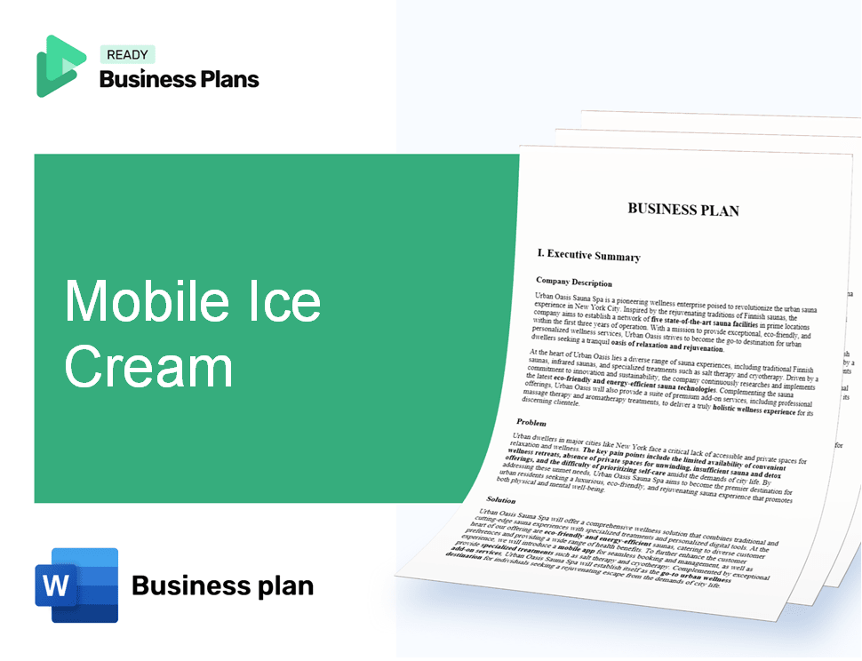 Mobile Ice Cream Business Plan – ReadyBizPlans.com