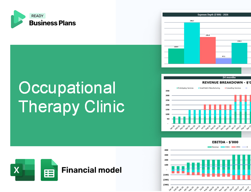 Occupational Therapy Clinic Financial Model – ReadyBizPlans.com