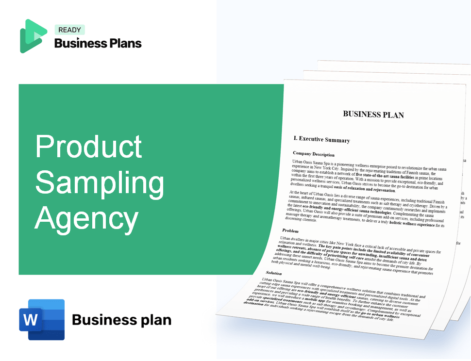 Product Sampling Agency Business Plan – SampleBusinessPlanTemplate.com