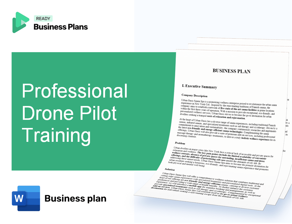 Professional Drone Pilot Training Business Plan ...