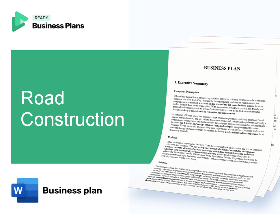 Road Construction Business Plan – SampleBusinessPlanTemplate.com