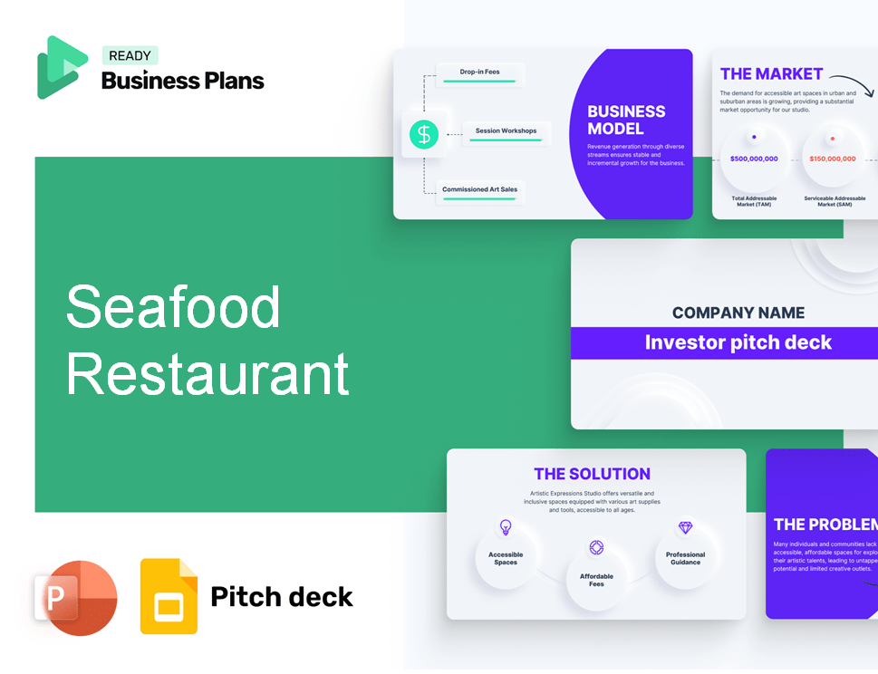 Seafood Restaurant Pitch Deck – SampleBusinessPlanTemplate.com