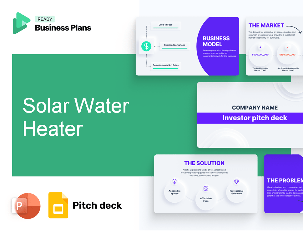 Solar Water Heater Pitch Deck – SampleBusinessPlanTemplate.com