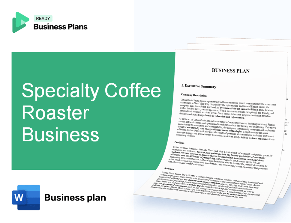 Specialty Coffee Roaster Business Business Plan ...