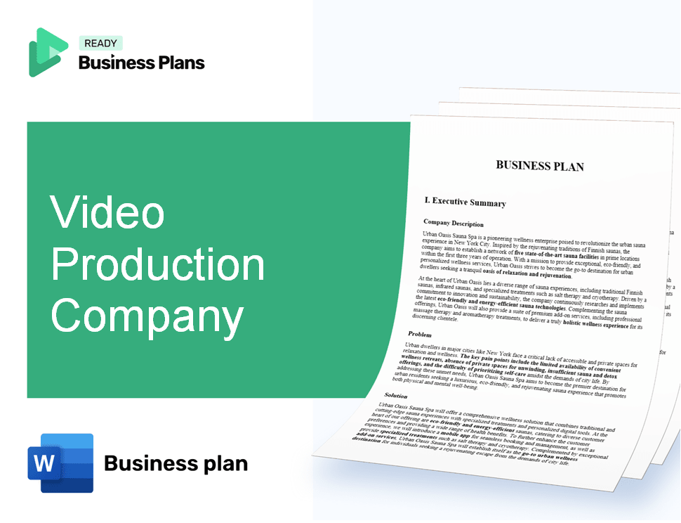 Video Production Company Business Plan – SampleBusinessPlanTemplate.com
